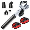 CRAFTSMAN 12-Amp Electric Leaf Blower/Vacuum & Mulcher for Powered Yard ...