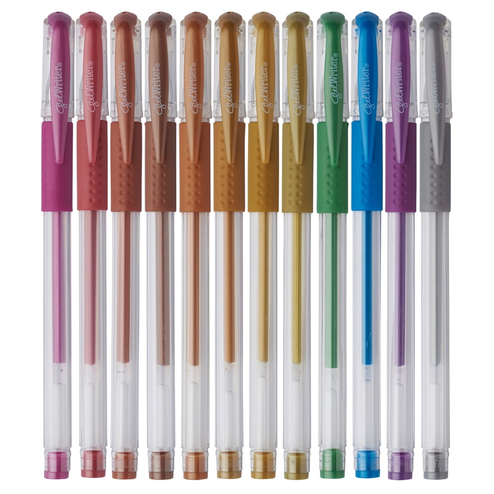 GelWriter® 12-Count Gel Pens - Metallic, set of 12 - Walmart.com