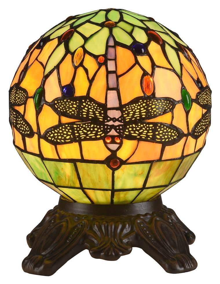 CHLOE Lighting DEMOISELLE Tiffany-style 1 Light Dragonfly Table Lamp 8 ...