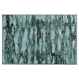 Better Homes & Gardens High Low Abstract Area Rug, Teal, 30" x 46 ...