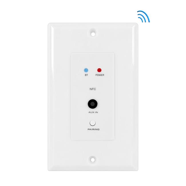Pyle PWPBT47 In-Wall Audio Control - Bluetooth & NFC Wireless Receiver ...
