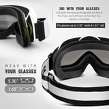 OutdoorMaster Ski Goggles OTG - over Glasses Ski/Snowboard Goggles for ...