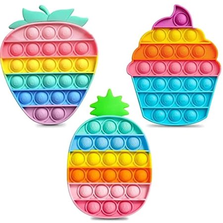 Pop It Ananas Erdbeere Among Us ，Pop Its Fidget Popper 3Pcs Ice Cream ...