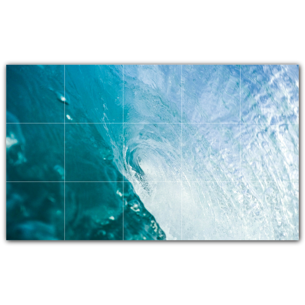 Picture-Tiles.com: Waves Ceramic Tile Wall Mural WAL501159-53XL. 60"W x ...