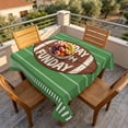 American Rugby Ball Table Cloth 60x60in, Waterproof Square Tablecloth ...