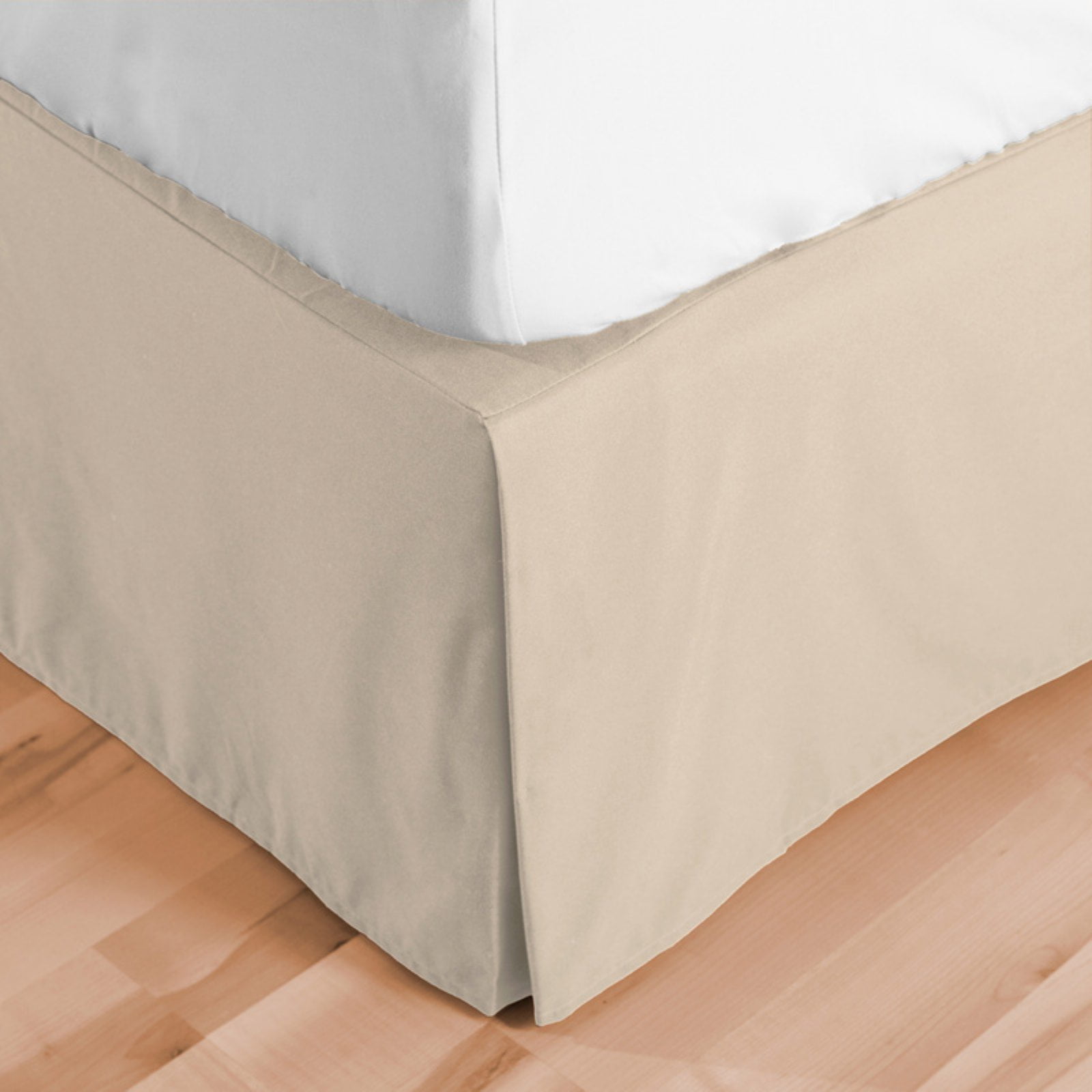 Bare Home Bed Skirt Double Brushed Premium Microfiber, 15-Inch Tailored ...