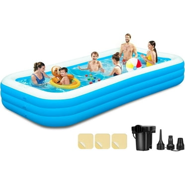Large Inflatable Pool for Adults, 145" X 74" X 22" Oversized Thickened ...