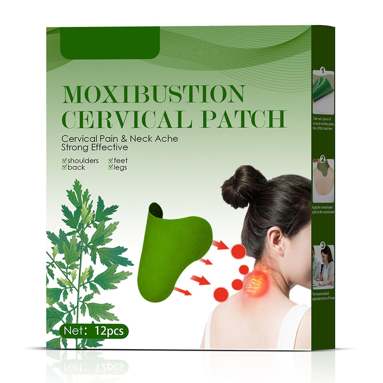 Natural Wormwood Cervical Patch Lumbar Pain Relief Sticker External Use ...