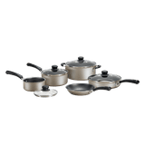 Tramontina 9-Piece Non-Stick Cookware Set, Champagne - Walmart.com
