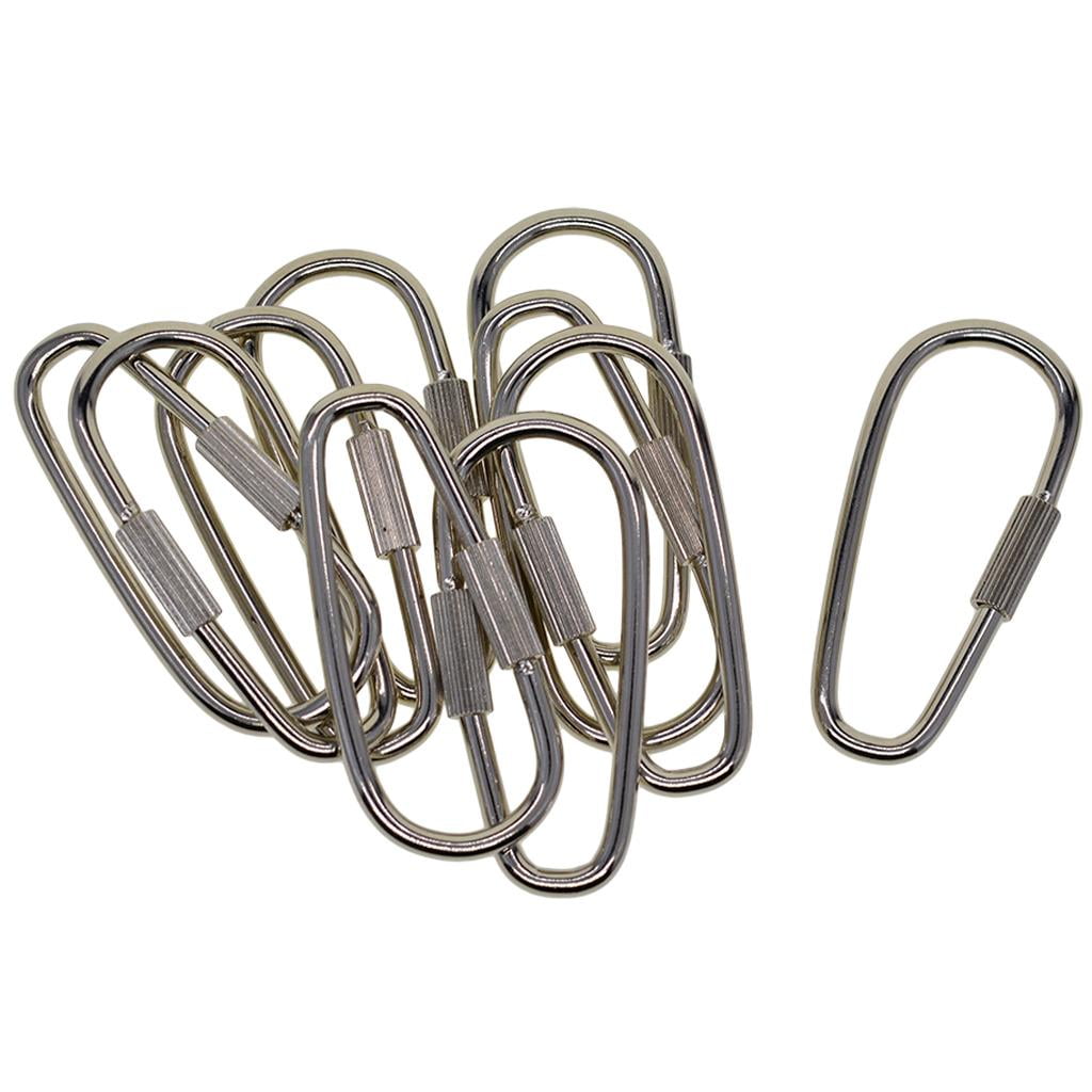 Click here for Tnarru Pack Of 10 Locking Carabiner Keychain  Stai... prices