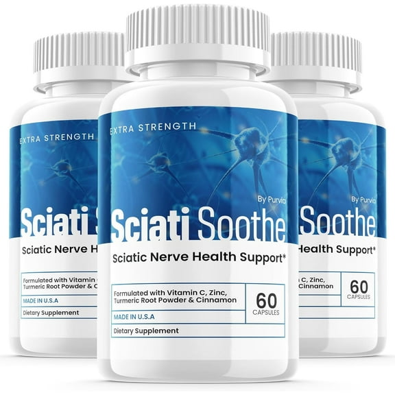 SciatiEase Sciatic Nerve Support Supplement, R-Alpha Lipoic Acid 300mg ...