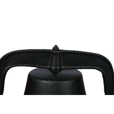 XtremepowerUS Cast Iron Dinner Bell, Vintage Style, Large, Black, Ideal ...
