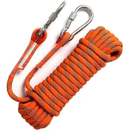 GINEE Outdoor 16mm Static Rock Climbing Rope 65FT Orange,Lifeline ...