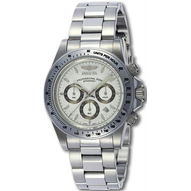 Invicta 9211 Mens Stainless Steel Speedway Diver Chronograph White Dial ...