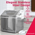 Frigidaire Portable Compact Small Ice Maker, 40lbs Countertop Clear ...