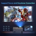 AMEIFU WiFi Bluetooth 4K Projector with 1080P Native Resolution 22,000 ...