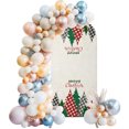 7.2FT Arch Backdrop Covers, Red Green Gray Christmas Wedding Arch Cover ...