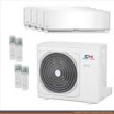 Air-Con Premium Mini Split AC Heat Pump, Ductless 4 Zone Conditioner ...