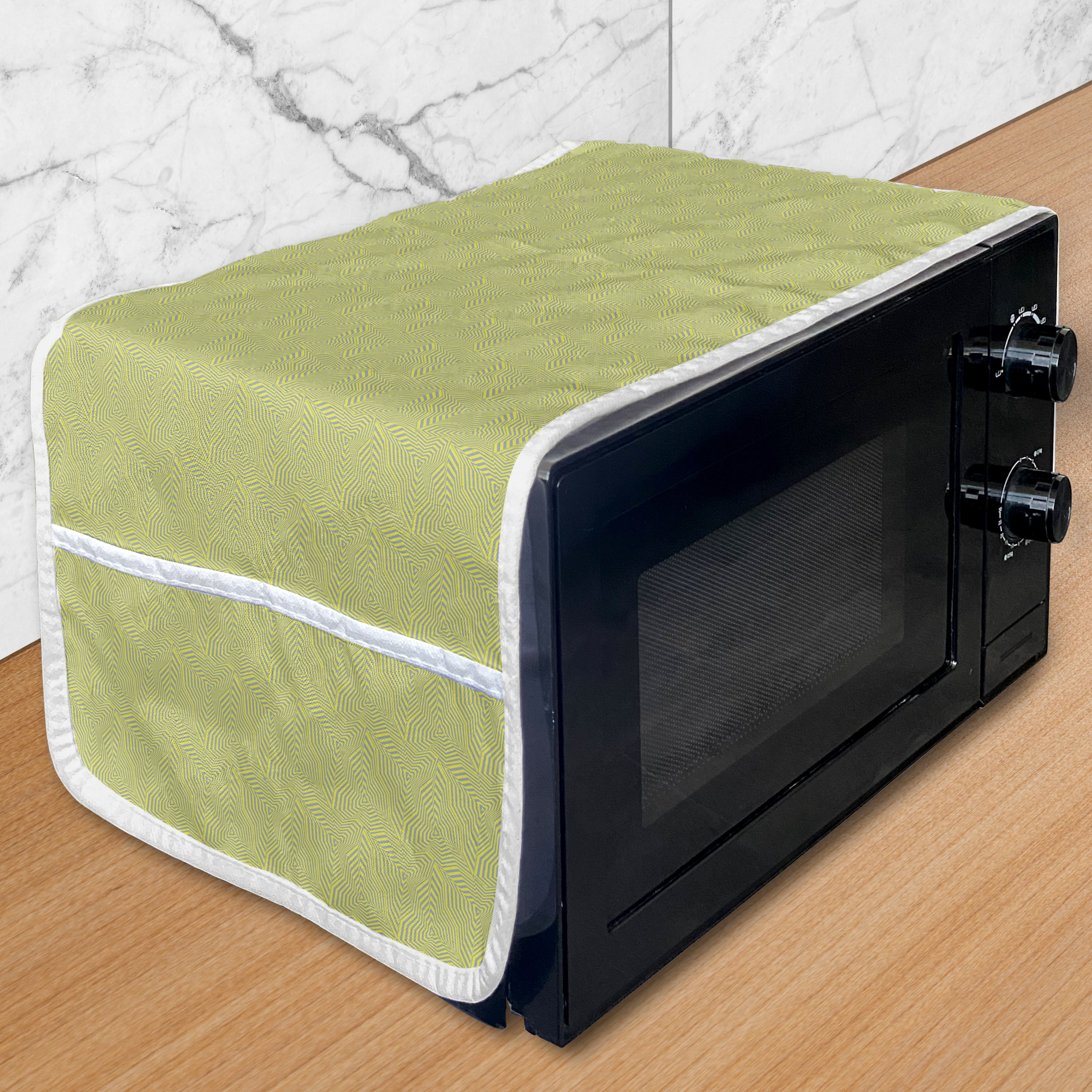 Abstract Geometry Microwave Oven Cover, Optical Illusion Altered ...