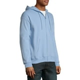 Hanes Men's and Big Men's Ecosmart Fleece Full Zip Hooded Jacket, up to ...