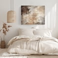 Abstract Art Canvas Print Wall Art, Watercolor Brown Gray Gradient Wall ...