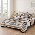 Bohemian Aztec Ethnic Wind Geometric 3 Pieces Quilt Set,1 Quilt with 2 ...
