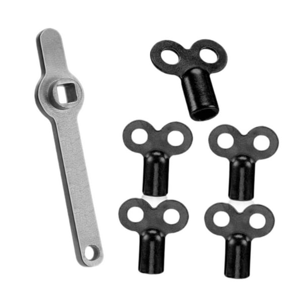 Luzkey 5 Pieces Radiator Bleed Key and 1 Piece Radiator Key Wrench ...