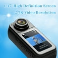 MARVUE Thumb Action Camera 2.7K HD 1.47”IPS Display with Magnetic Neck ...