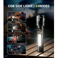 LED Rechargeable Flashlights High Lumens 10000 2 Pack, Single Click ...