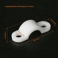 Unique Bargains 100Pcs Nylon Cable Clamp Wire Tube Fastener Fixing Clip ...