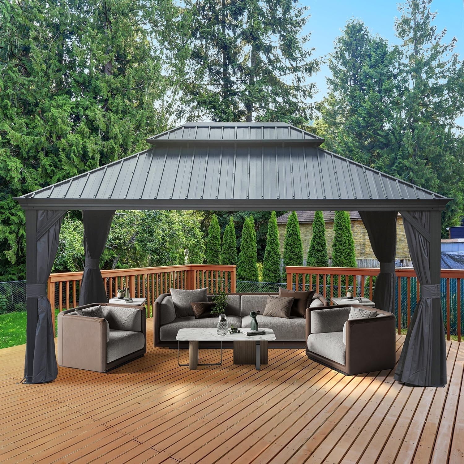 Click here for Domi Outdoor Living 12 X 16 Hardtop Gazebo Outdoor... prices