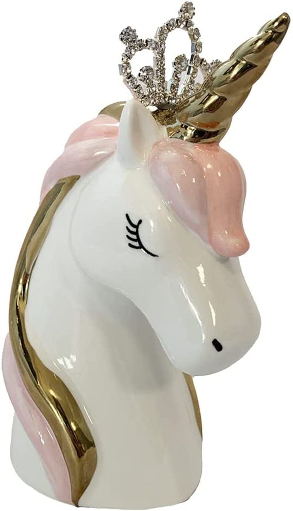 Unicorn Piggy Bank with Rhinestones Girls Ceramic Bank - Walmart.com