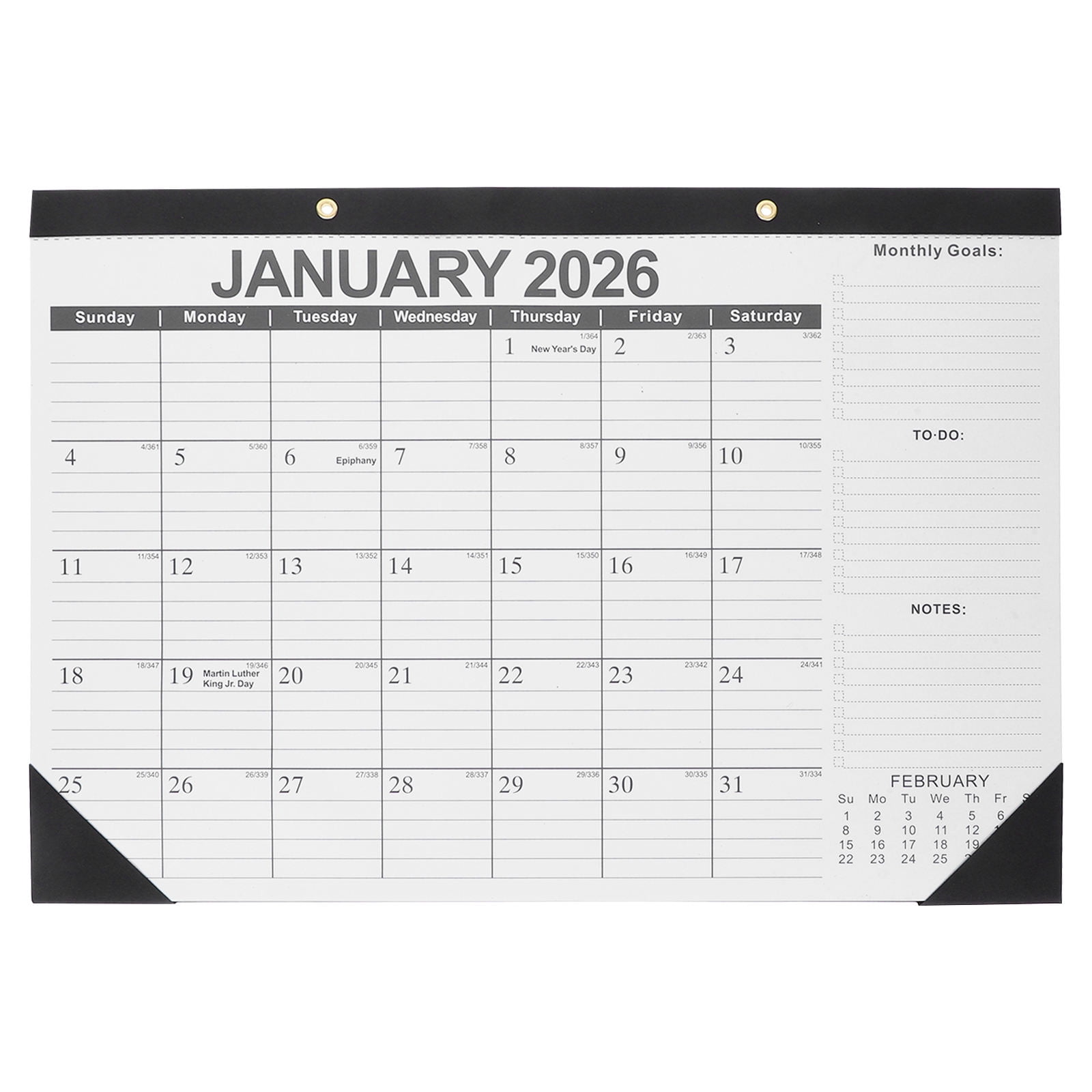 Click here for Showeroro Large Grid Calendar Black Paper Calendar... prices