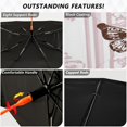 BZSMCE Vintage Butterfly Car Windshield Foldable Sunshade Umbrella UV ...