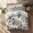 Cartoon Space Set of 4 Bedding Quilt Covers, Funny Cute Rocket Star ...
