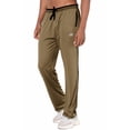 Tyhengta Mens Athletic Running Pants, Open Bottom Sweatpants ...