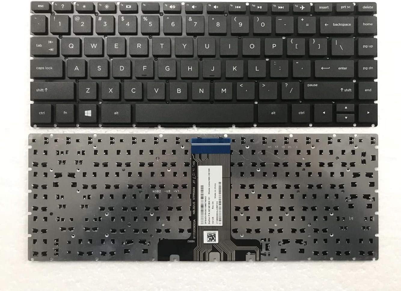 New US Black English Laptop Keyboard (Without palmrest) for HP Stream ...