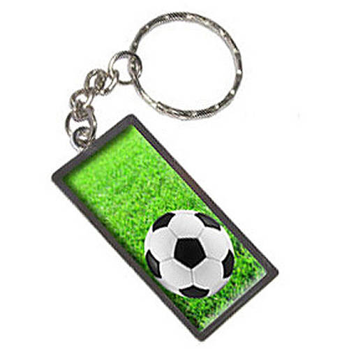Soccer Ball On Grassy Field Keychain Key Chain Ring - Walmart.com