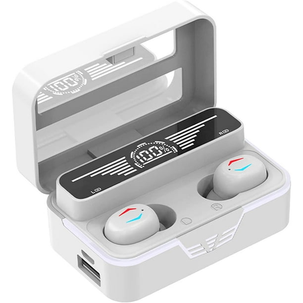 （White）Wireless Bluetooth In-Ear Headphones, Touch Control and IPX7 ...