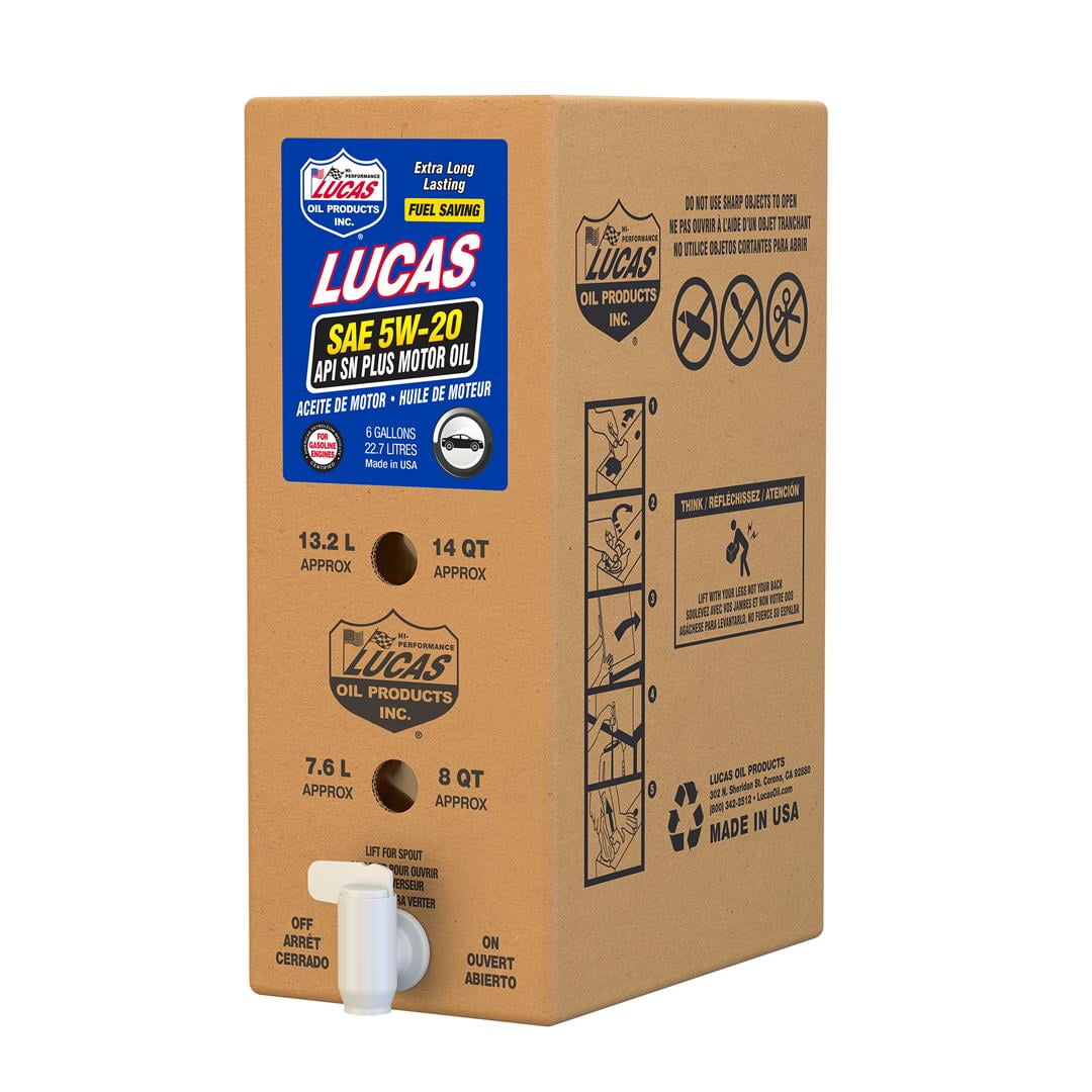 Click here for Lucas Oil Oil 18001 Sae 5w-20; 6 Gallon Bag In Box... prices