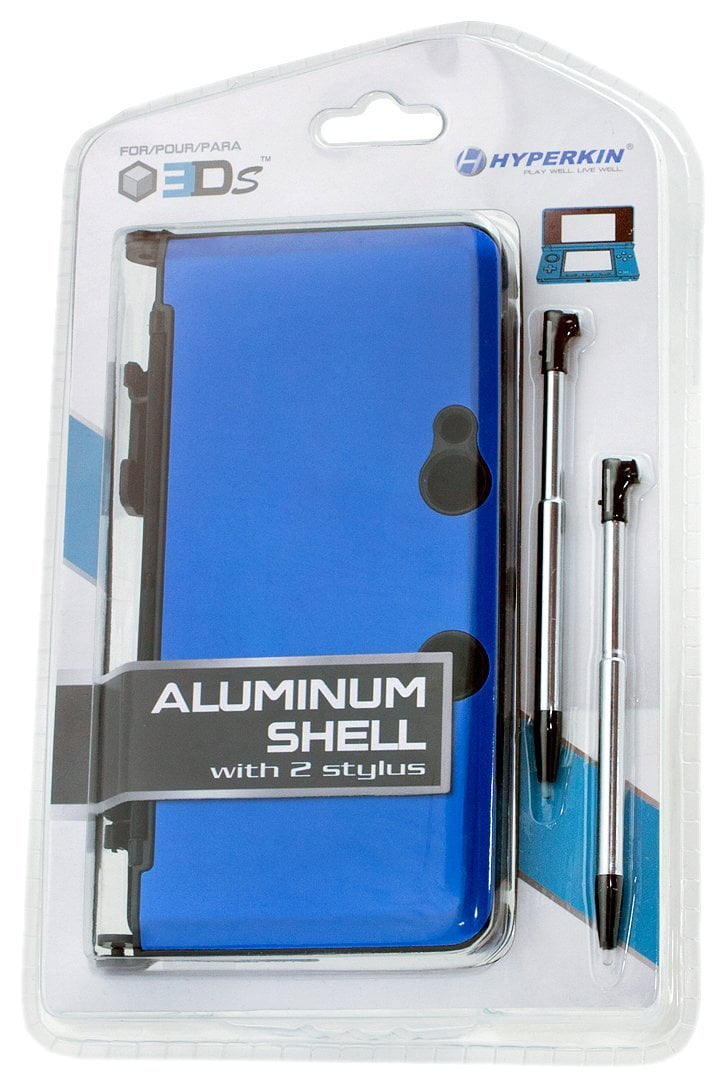 3DS Aluminum Shell plus Stylus Pens Kit - Blue - Walmart.com
