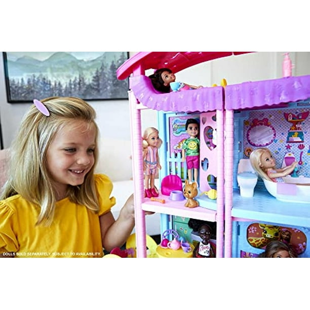 Barbie Chelsea Playhouse (~20-in) Transformando casa de muñecas con ...