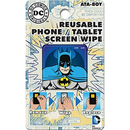Ata-Boy DC Comics Reusable Phone and Tablet Screen Wipe, Batman ...