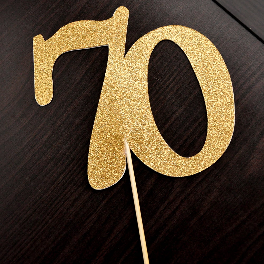 70th Decor 70th Birthday Cake Topper 70th Birthday Party Decorations ...