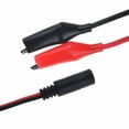 5.5x2.1mm DC Barrel Female Plug to Dual Alligator Clips Connector Cable ...