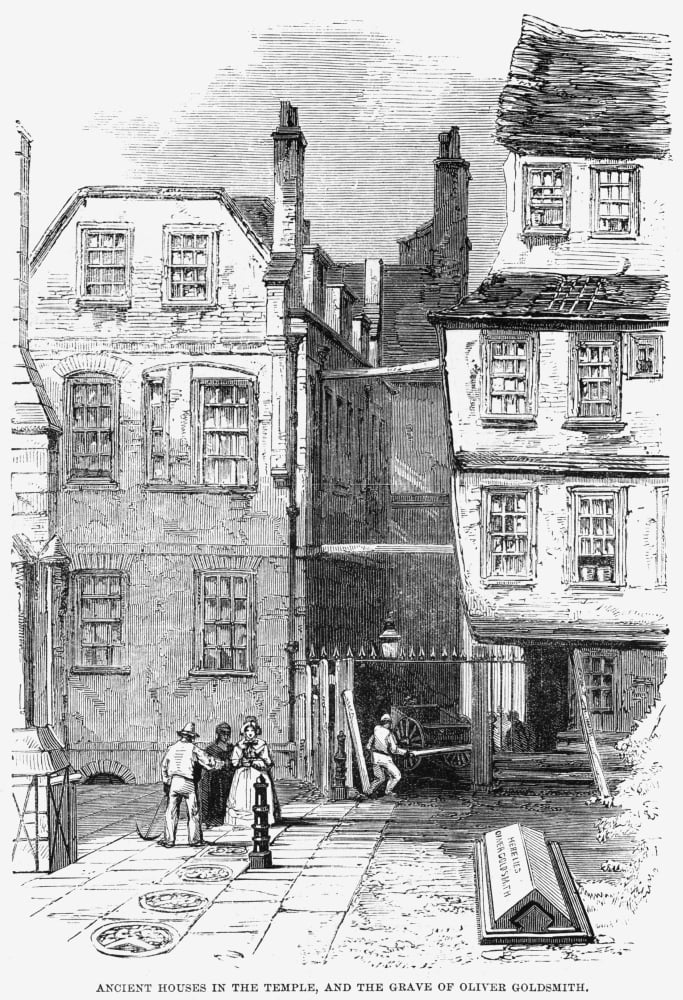London: Temple Church, 1860. /Nmedieval Houses And The Grave Of Anglo ...