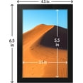 4x6 Picture Frame for Wall Display, 4x6 Black Picture Frame with HD ...