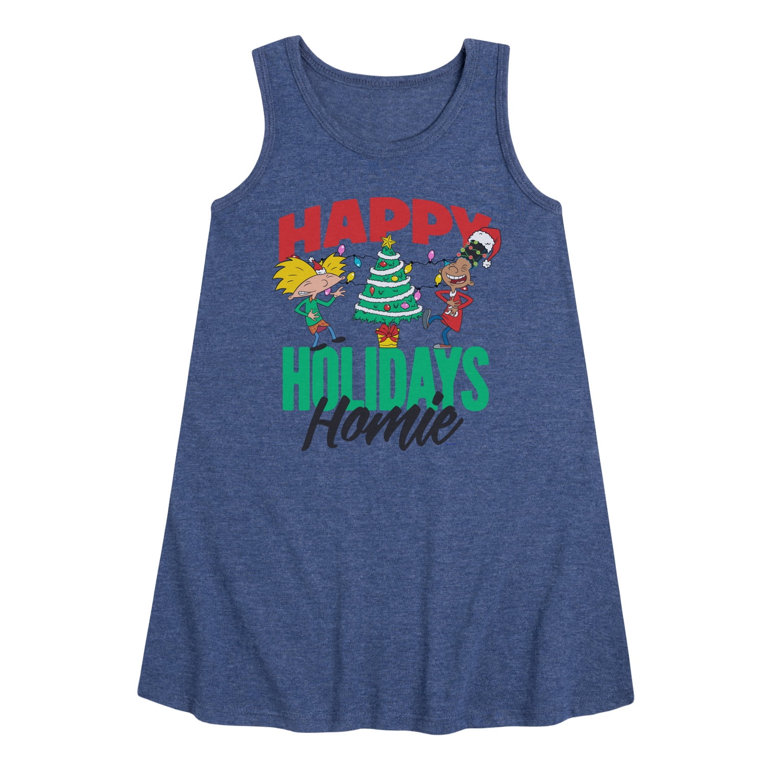 Hey Arnold! - Holiday Homies - Toddler and Youth Girls A-line Dress ...