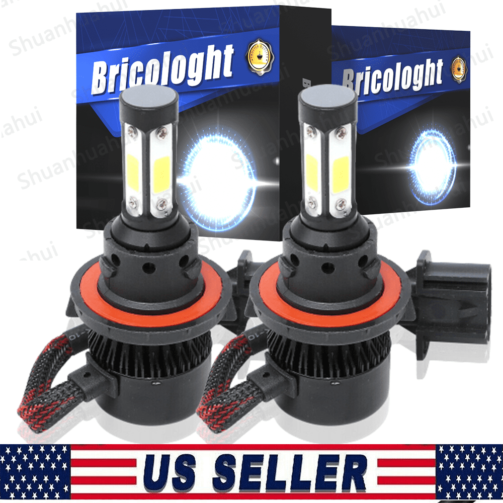 FOR 2004 - 2008 Ford F150 Pickup Pair 9008 LED HEADLIGHT LAMP BULBS SET ...