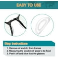 GIXUSIL 20 Pairs Anti-Slip Nose Pads for Glasses - Clear Soft Silicone ...